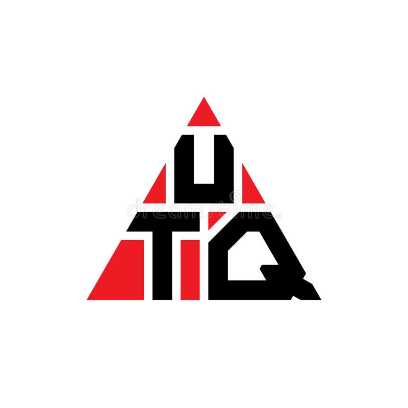 UTQ Triangle Letter Logo Design with Triangle Shape. UTQ Triangle Logo ...