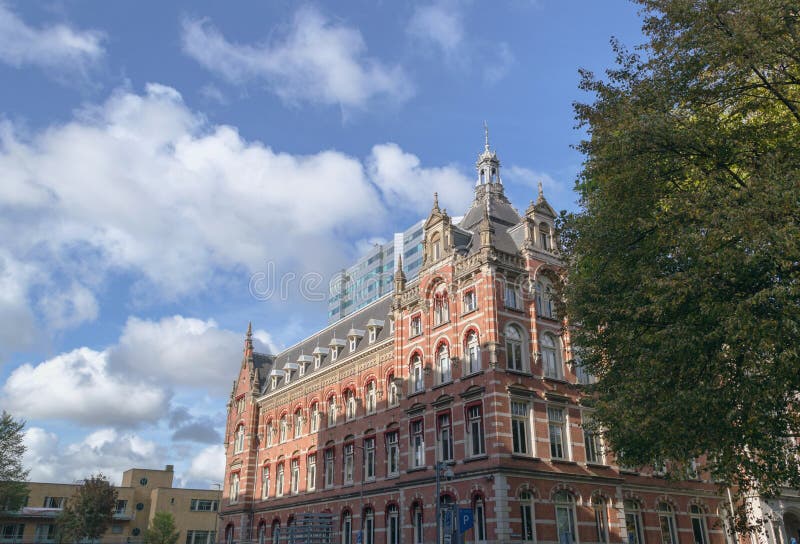 Facade of One of Old Buildings in Utrecht Editorial Photography - Image ...