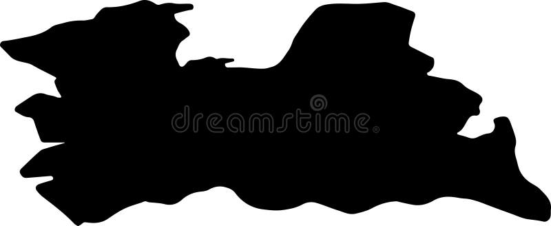 Utrecht Netherlands Silhouette Map with Transparent Background Stock ...