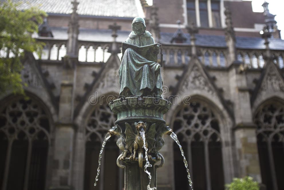Utrecht netherlands statue stock photo. Image of waterway - 97601732