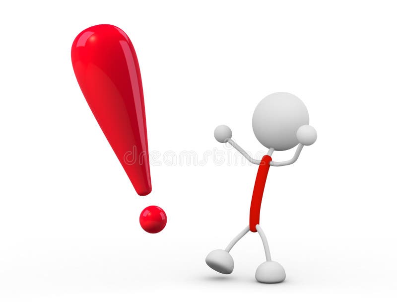 Utropstecken stock illustrationer. Illustration av mänskligt - 6906263