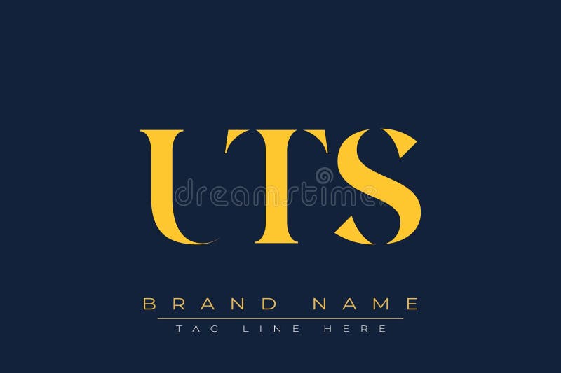UTS Abstract Letter Logo Design Stock Vector - Illustration of graphic ...