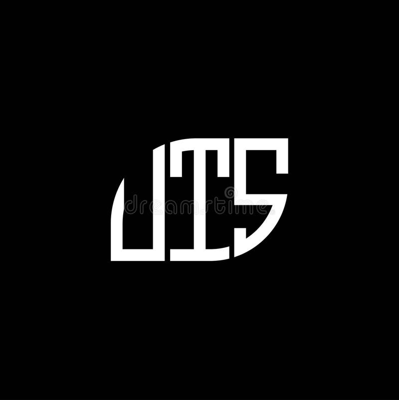 UTS Letter Logo Design on Black Background. UTS Creative Initials ...