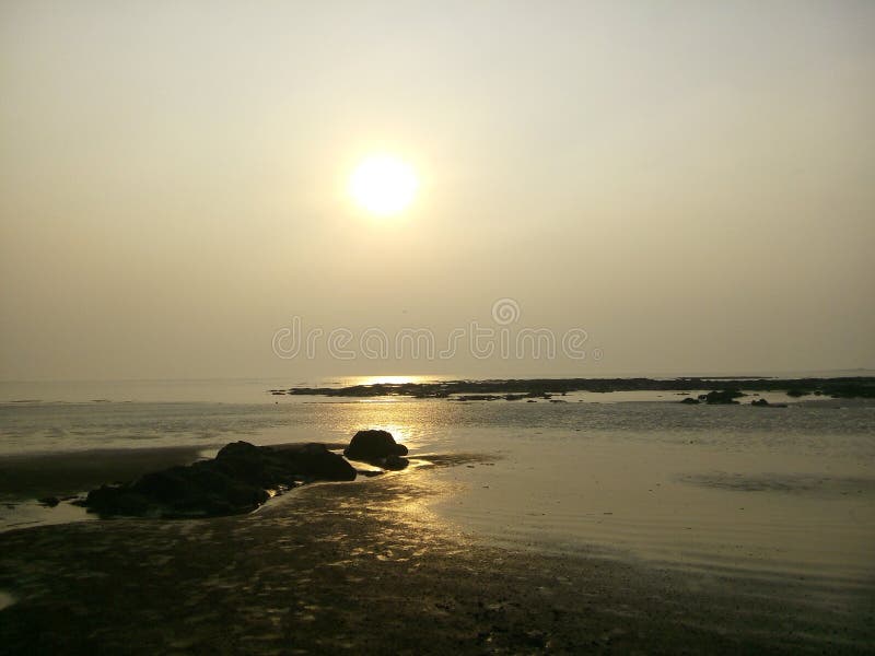 Uttan beach stock photo. Image of uttan, sunset, evening - 109636170