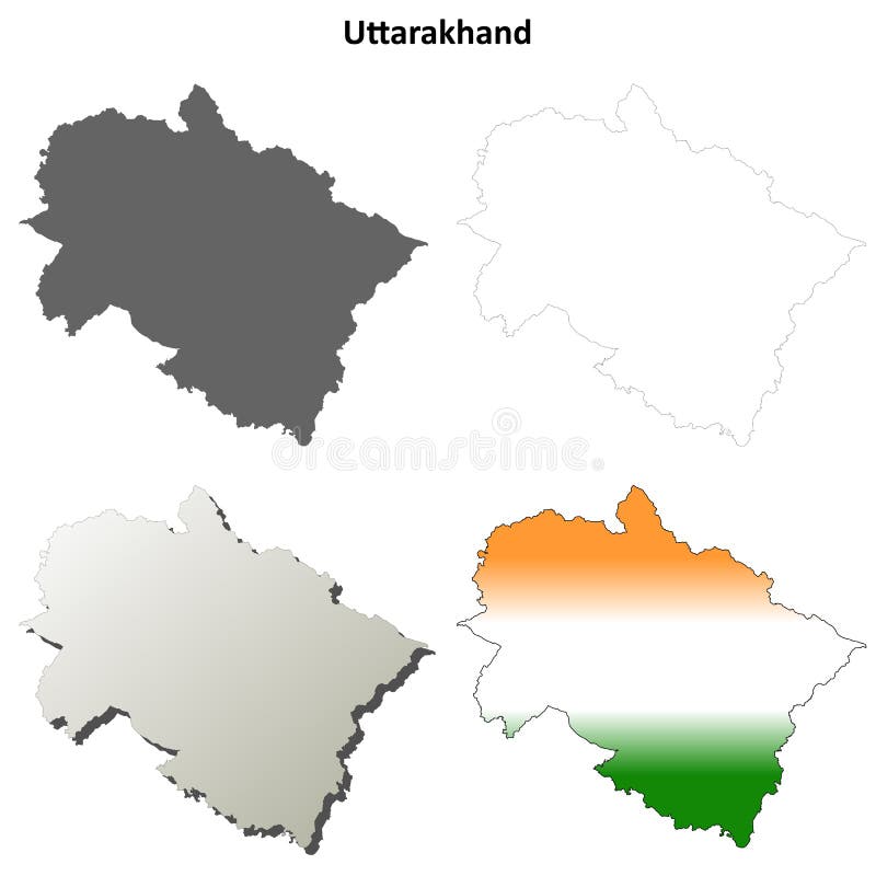 Uttarakhand Blank Detailed Outline Map Set Stock Vector - Illustration ... Uttarakhand Blank Detailed Outline Map Set Stock Vector - Illustration ...