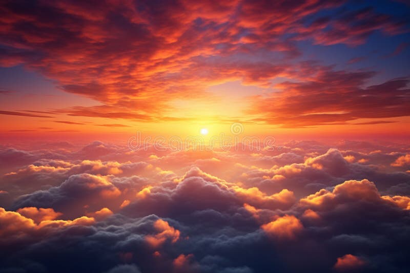 Utterly Mesmerizing Sunset Where Colorful Clouds are Ignited by the ...