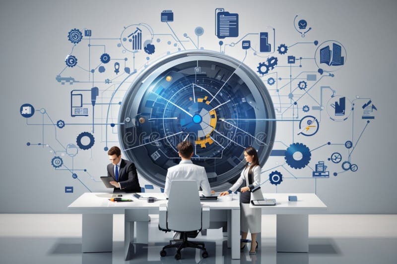 Electronic Devices Connected To the Internet Stock Illustration ... Electronic Devices Connected To the Internet Stock Illustration ...