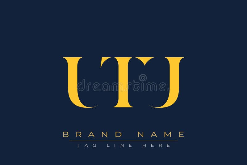 UTU Abstract Letter Logo Design Stock Vector - Illustration of ...