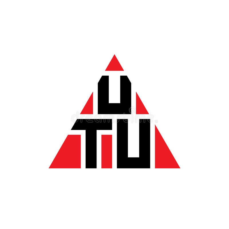 UTU Triangle Letter Logo Design with Triangle Shape. UTU Triangle Logo ...