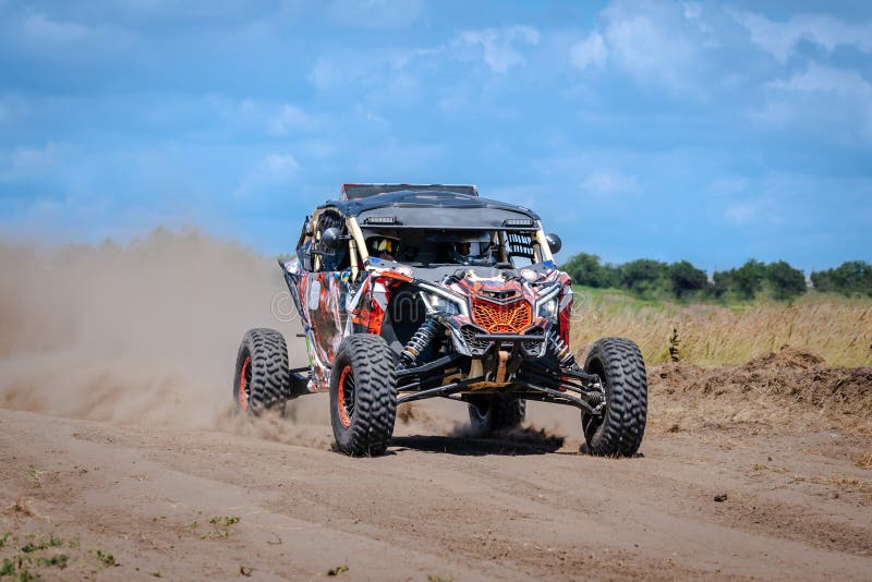 UTV, 4x4, All Terrain Vehicle in the Action. Competitions Stock Image ...