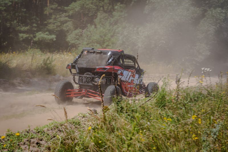 UTV, 4x4 Off-road Vehicle on Competition in Summer Stock Image - Image ...