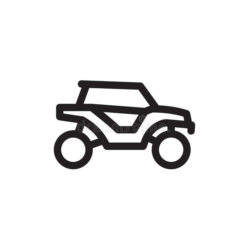 Utv or sxs line icon stock vector. Illustration of extreme - 250084304