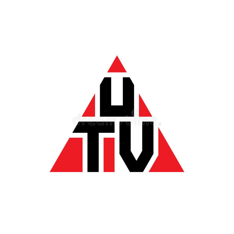 UTV Triangle Letter Logo Design with Triangle Shape. UTV Triangle Logo ...