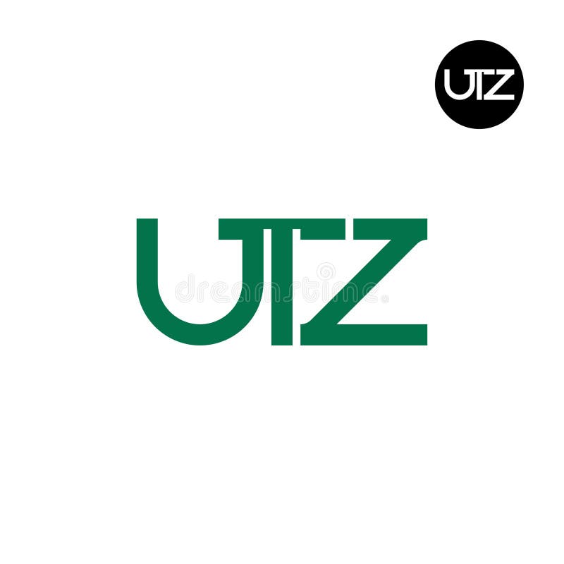 UTZ Logo Letter Monogram Design Stock Vector - Illustration of ...