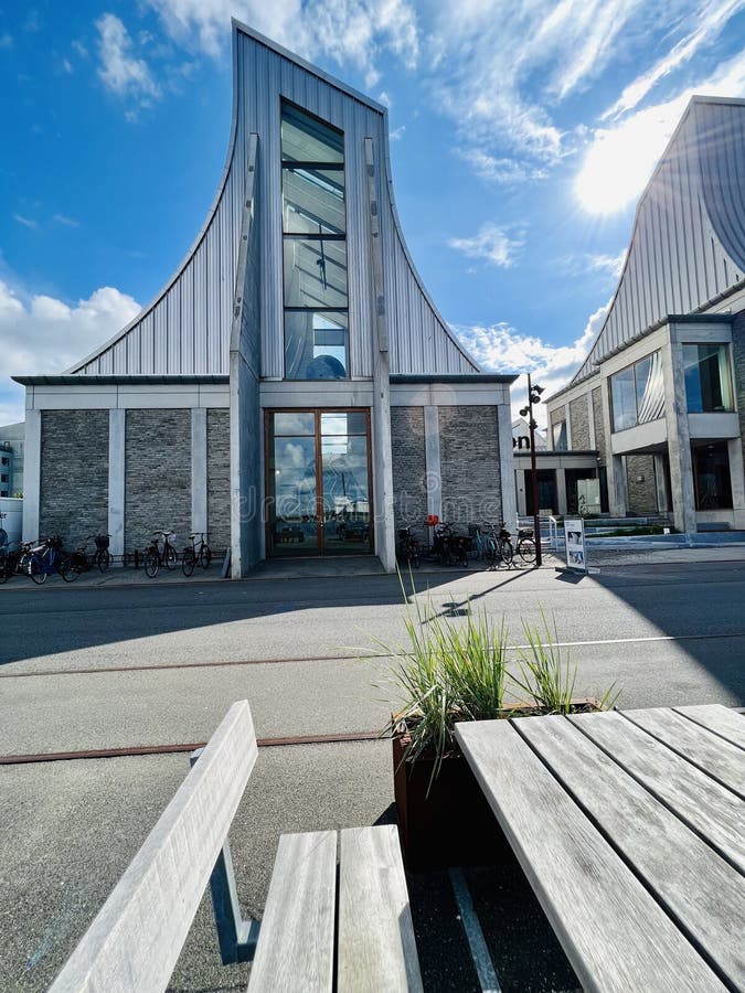 Utzon Center in Aalborg, Denmark Editorial Stock Photo - Image of plaza ...