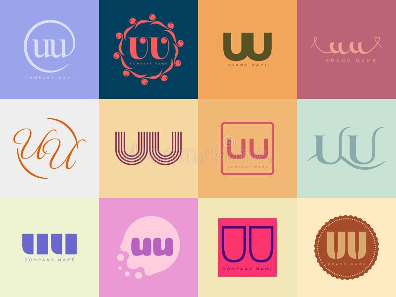 UU Logo Company Template. Letter U and U Logotype Stock Vector ...
