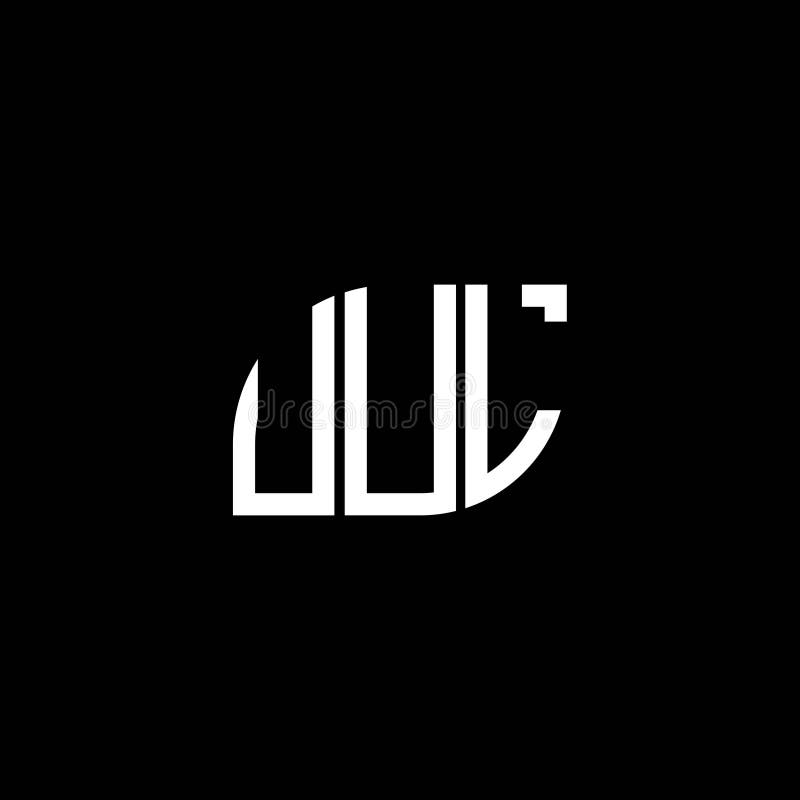 UUL Letter Logo Design on Black Background. UUL Creative Initials ...