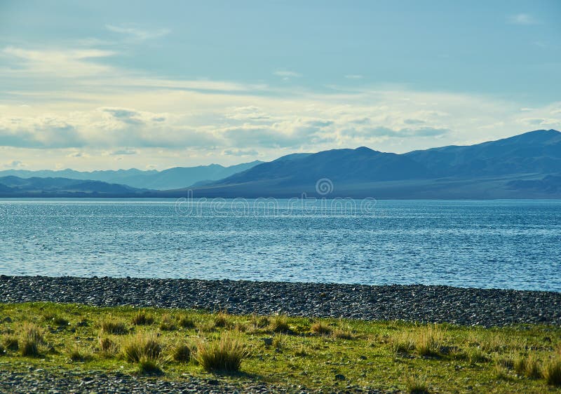 Uureg Nuur Lake stock image. Image of panoramic, asian - 152107821