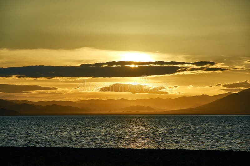 Uureg Nuur Lake stock image. Image of outdoor, summer - 152108277