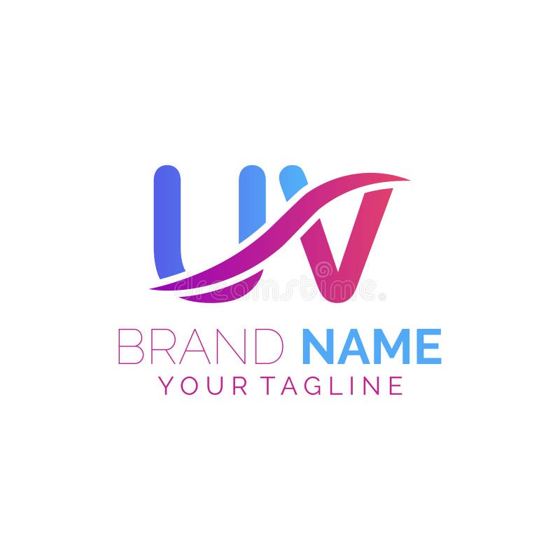 UV logo design. stock illustration. Illustration of icon - 364520319