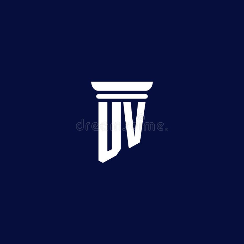 UV Initial Monogram Logo Design for Law Firm Stock Vector ...