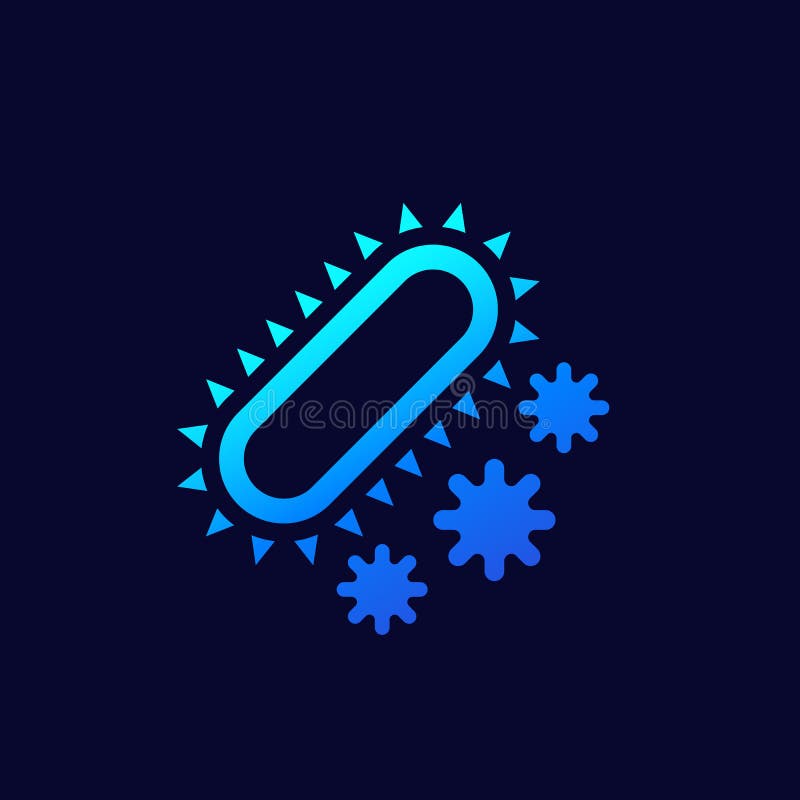 UV-C Lamp for Disinfection Icon on White Stock Vector - Illustration of ...