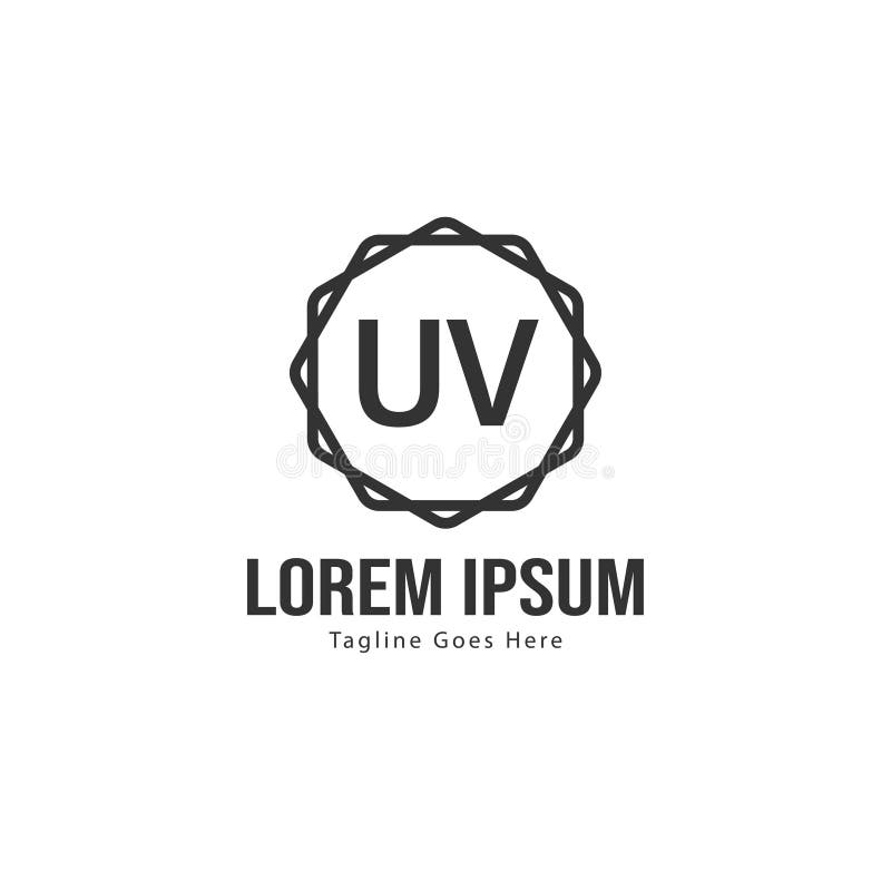 UV Letter Logo Design. Creative Modern UV Letters Icon Illustration ...