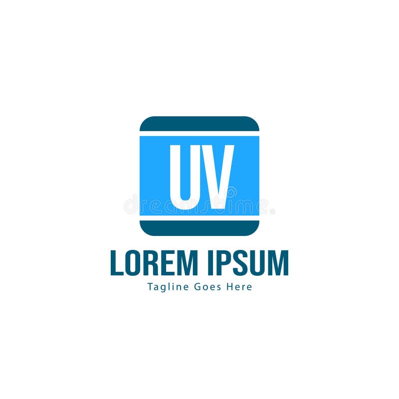 UV Letter Logo Design. Creative Modern UV Letters Icon Illustration ...