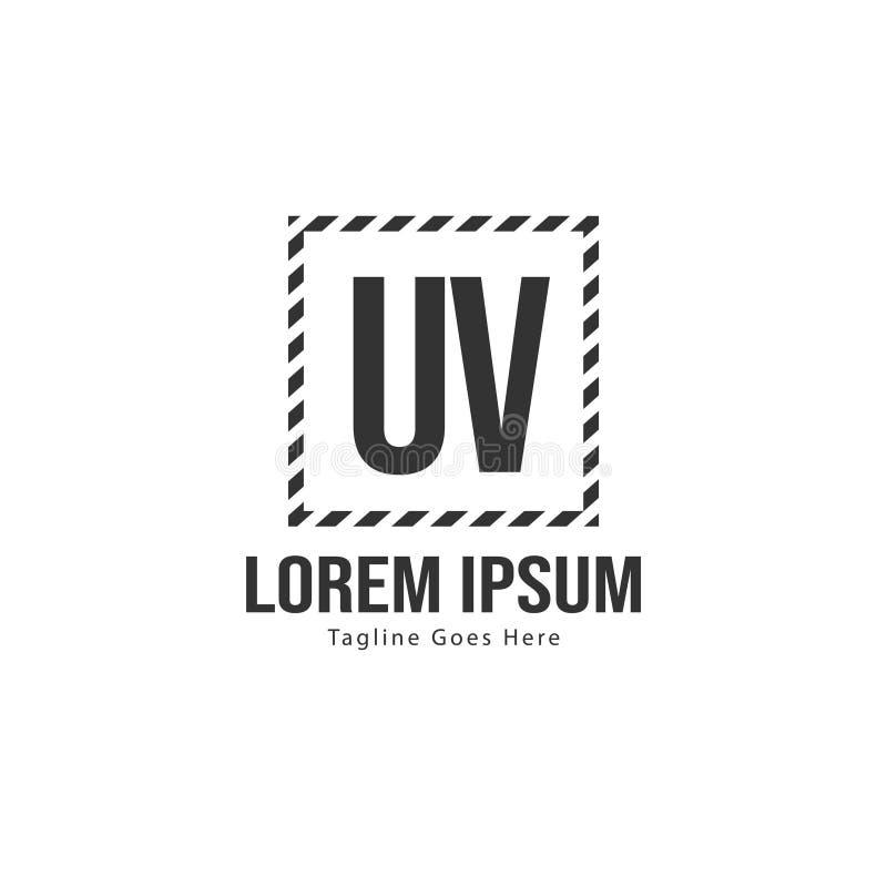 UV Letter Logo Design. Creative Modern UV Letters Icon Illustration ...