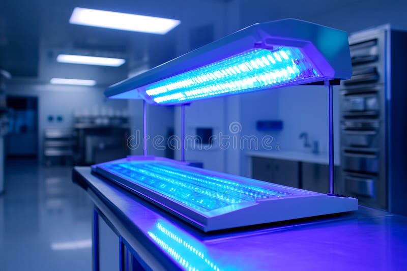 UV Light Disinfection Equipment in a Modern Laboratory Setting during ...