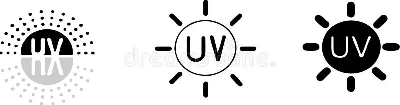 UV Light Icon On White Background Stock Illustration - Illustration of ...