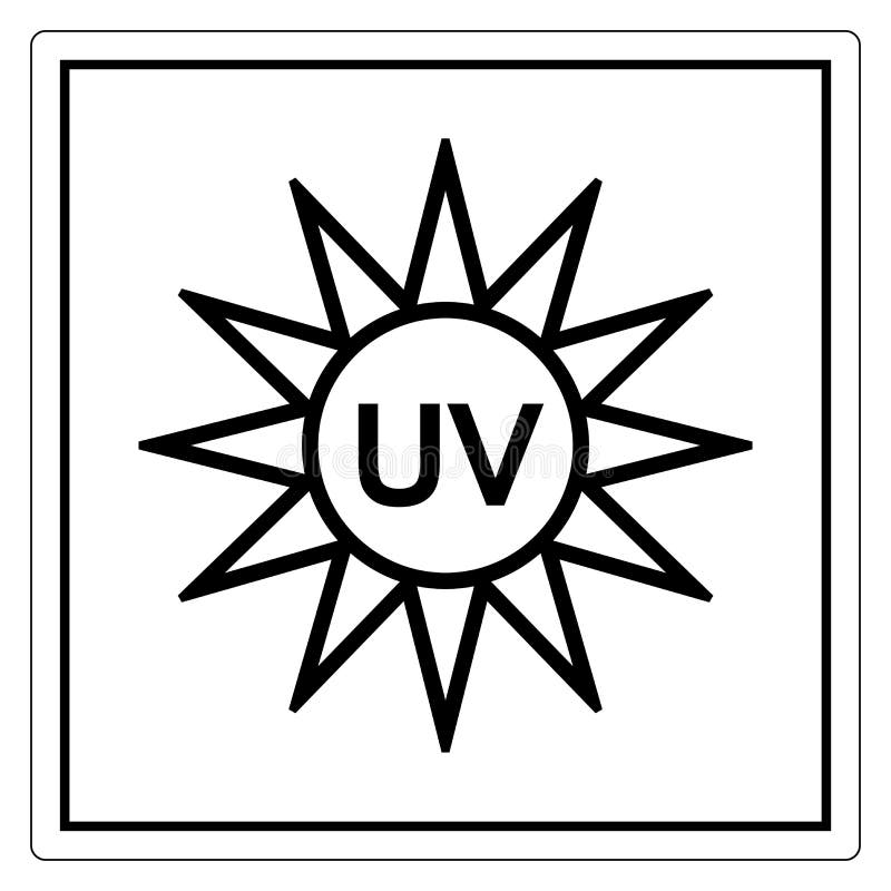Ultraviolet UV Light Symbol Sign,Vector Illustration, Isolate on White ...