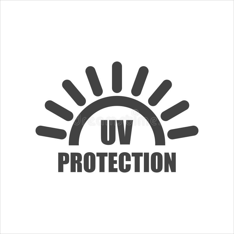 UV Protection Vector Icon On White Isolated Background Stock Vector ...