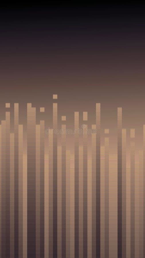 UV Sound Level Meter Abstract Background Stock Illustration ...