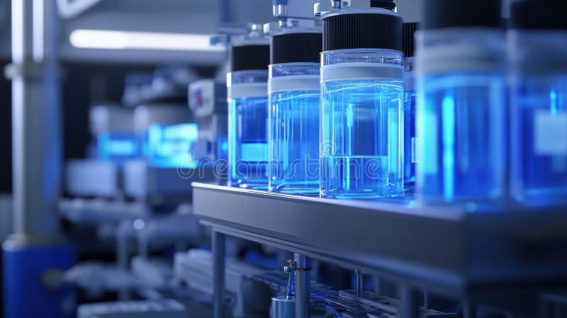 UV Sterilization Visualized within Water Purification System Setup ...