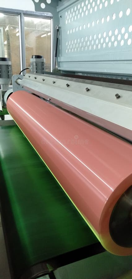Uv wood coating machine stock image. Image of bitten - 185522715