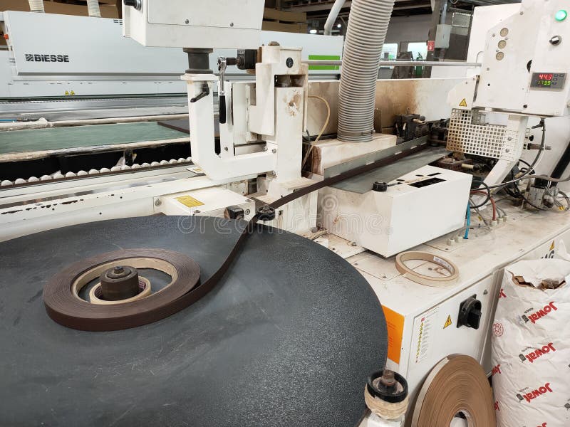 Uv wood coating machine stock image. Image of control - 202044517