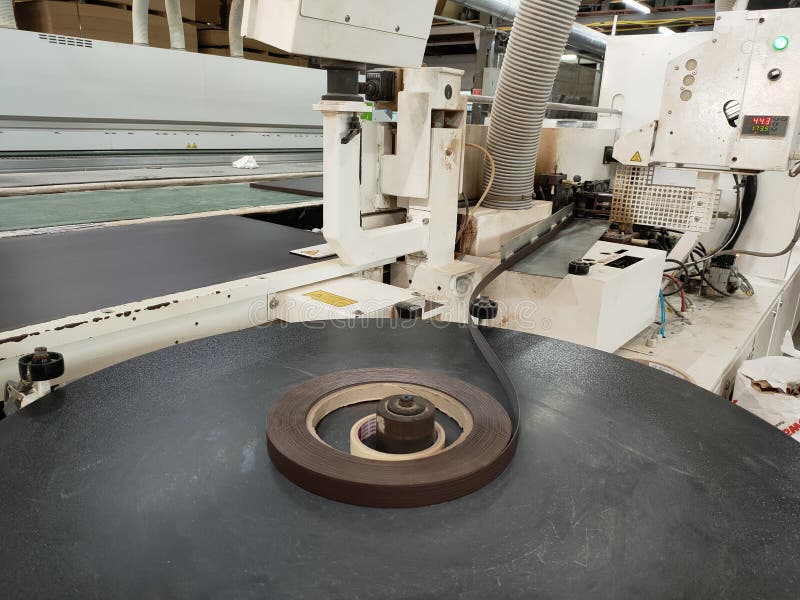 Uv wood coating machine stock image. Image of design - 202044477