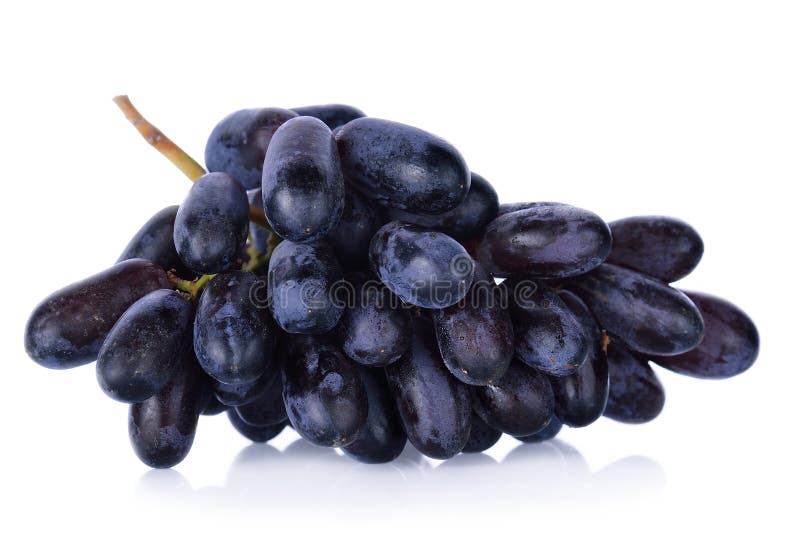 Uva Negra Aislada Sobre Fondo Blanco Imagen de archivo - Imagen de ...