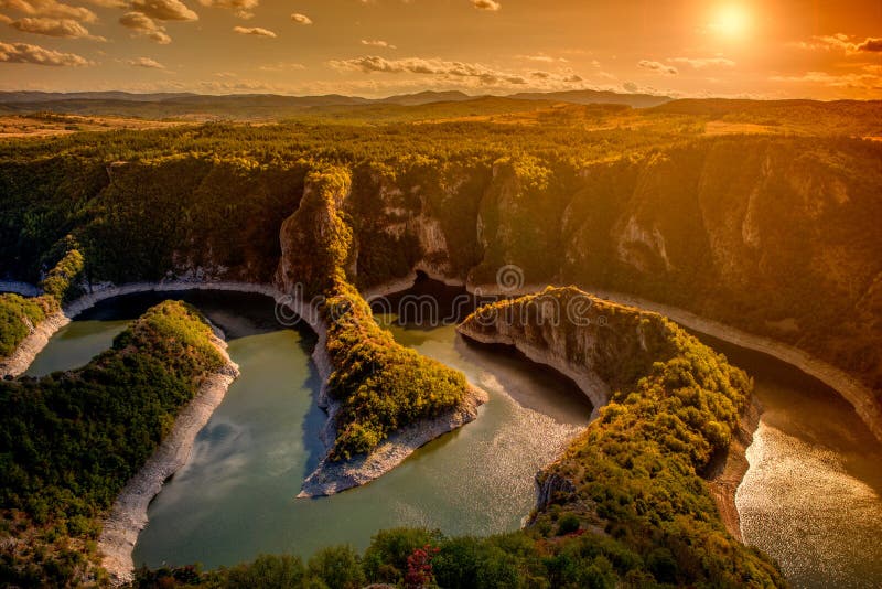 Uvac River Canyon stock image. Image of blue, scenic - 100983305