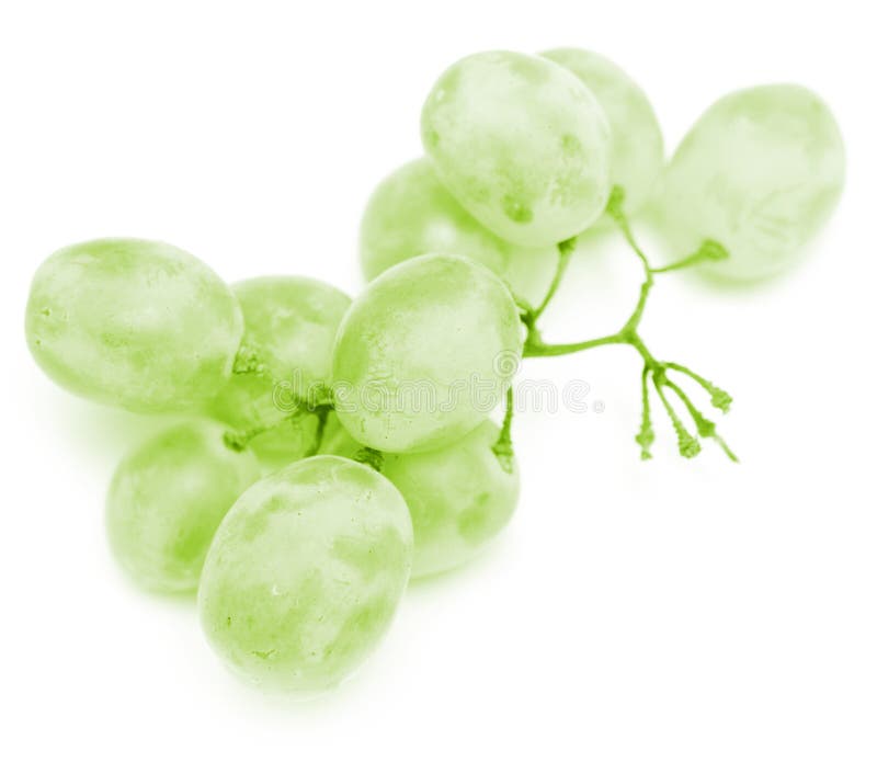 Uvas en blanco foto de archivo. Imagen de uvas, cubo - 129608144