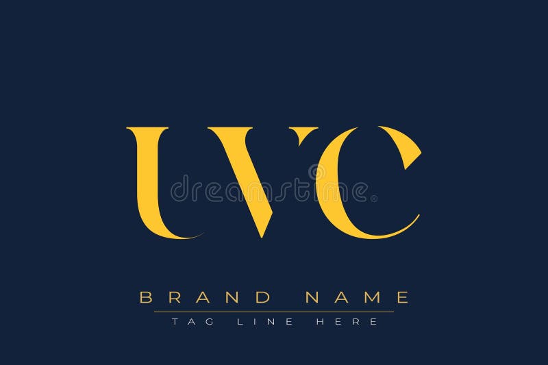 UVC Abstract Letter Logo Design Stock Vector - Illustration of graphic ...