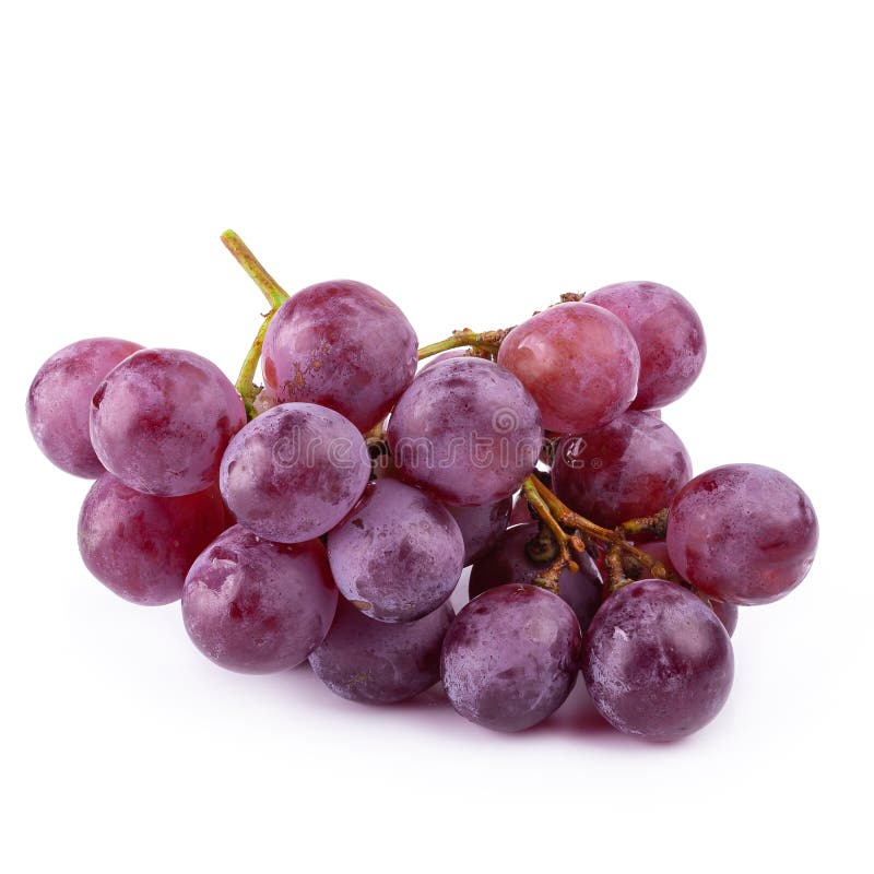 Uva Rossa Isolata Sopra Sopra Fondo Bianco Immagine Stock - Immagine di ...