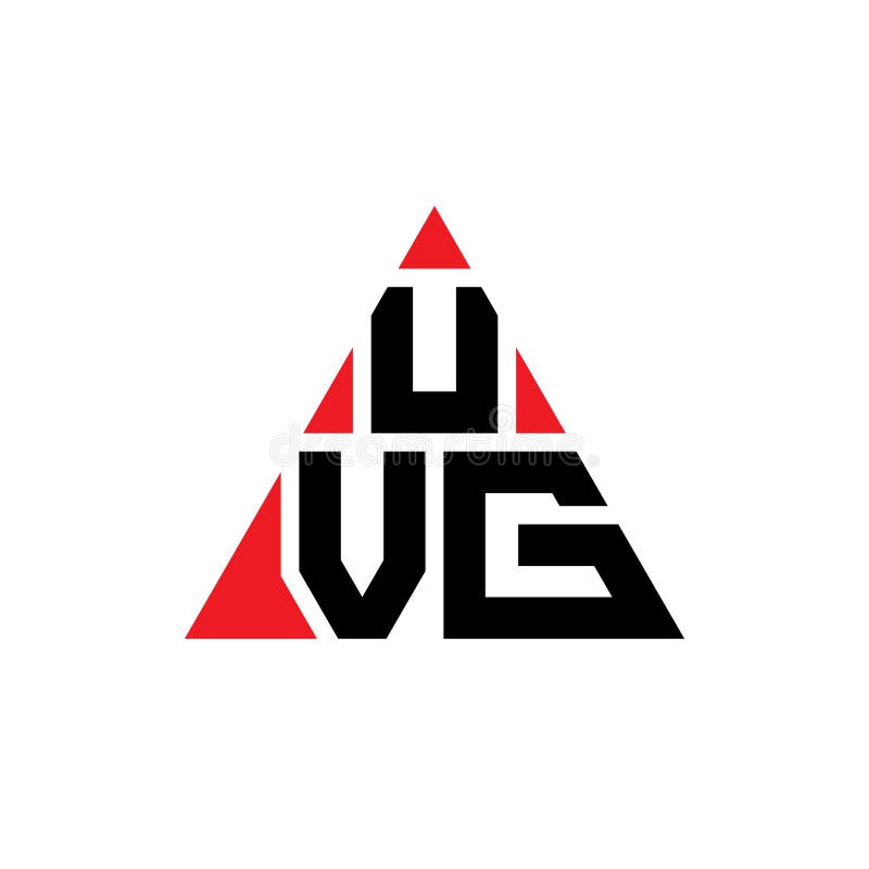 UVG Triangle Letter Logo Design with Triangle Shape. UVG Triangle Logo ...