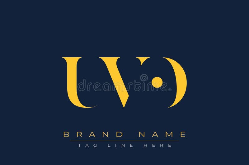 UVO Abstract Letter Logo Design Stock Vector - Illustration of ...