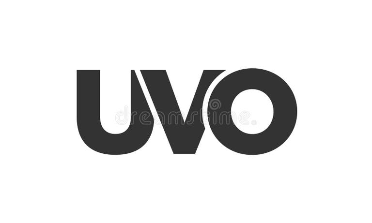 UVO Logo Design Template with Strong and Modern Bold Text. Initial ...