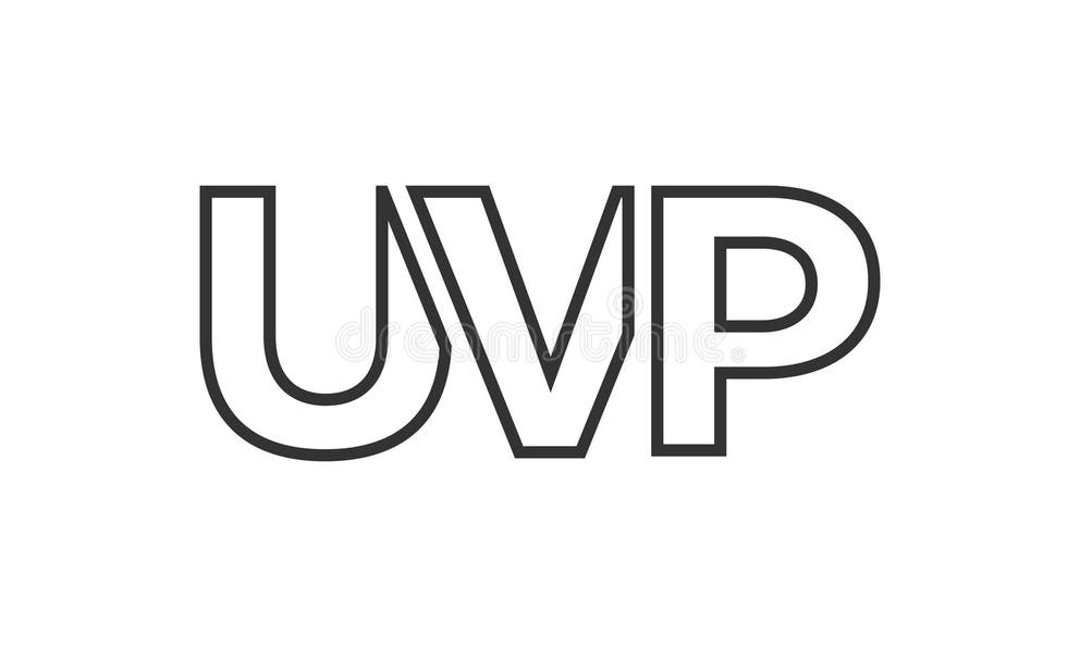 UVP Logo Design Template with Strong and Modern Bold Text. Initial ...