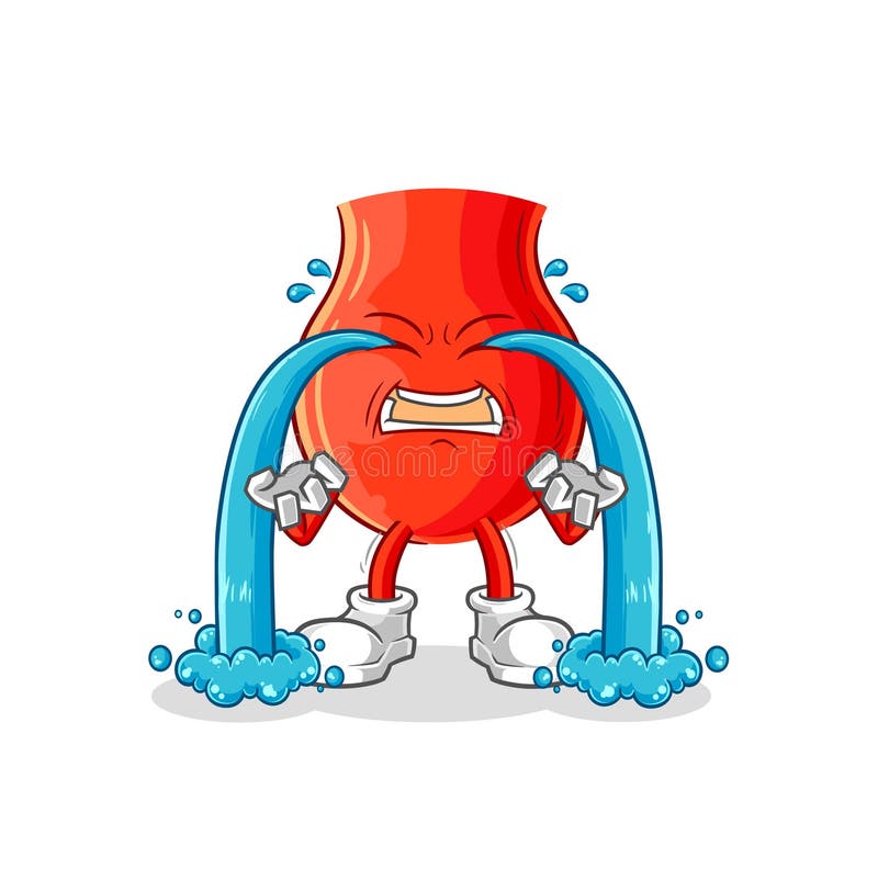 Uvula Crying Illustration. Character Vector Stock Vector - Illustration ...