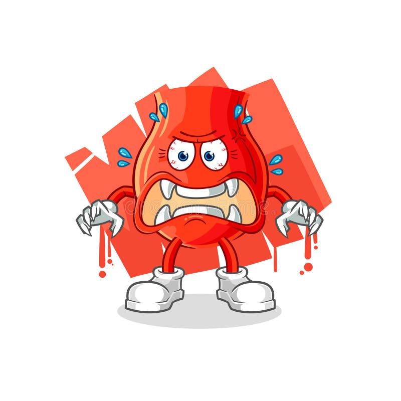 Uvula Monster Vector. Cartoon Character Stock Vector - Illustration of ...