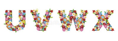 UVWX spring flowers stock vector. Illustration of joyful - 2623948